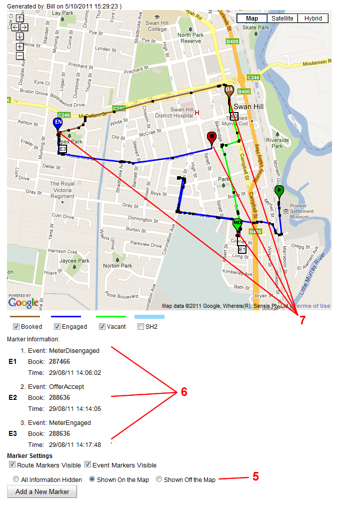 WebHelp - Route Map Report